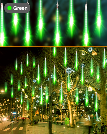 Number-one Meteor Shower Lights, LED Falling Rain Lights 30cm 8 Tube ...