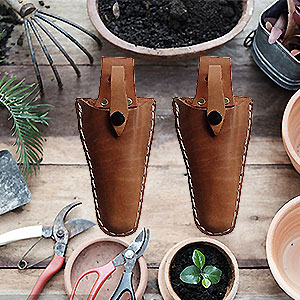 Amazon.com: SYOOY 2 PCS Leather Pruner Holster Hanging Pouch with Safety Lock for Pliers Pruner ...