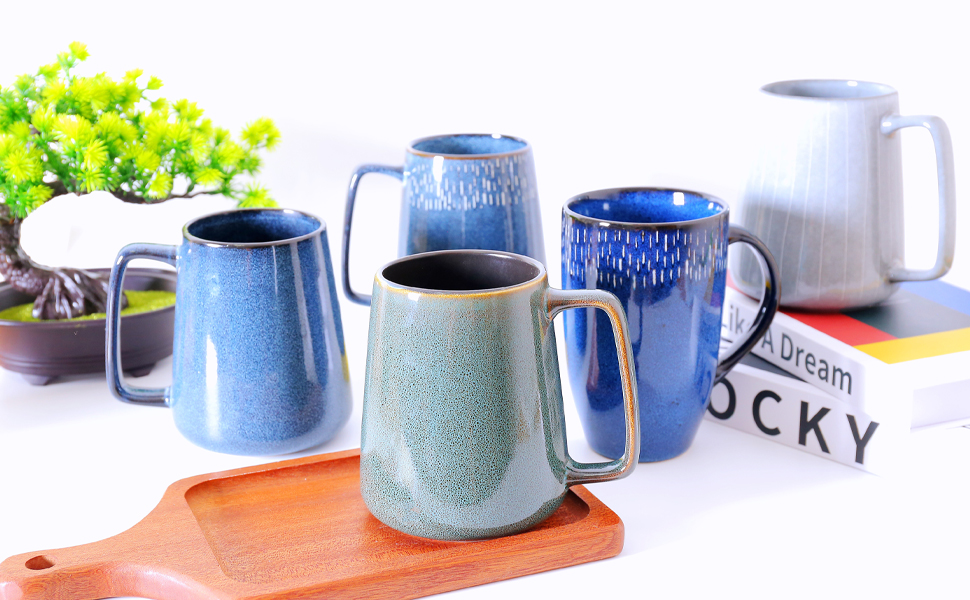 24 oz Ceramic Coffee Mug Large Milk Coffee Mug Tea Cup for Cocoa ...