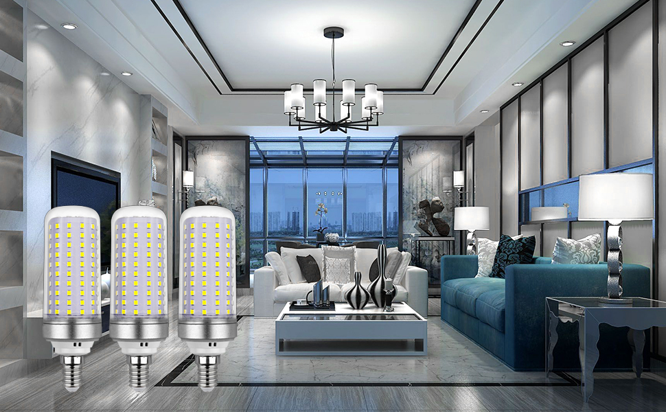 E14 Maiskolben LED Glühbirne 20W, AC175-265V, 2200lm Kaltweiß 6000K, Nicht Dimmbar, Entspricht ...