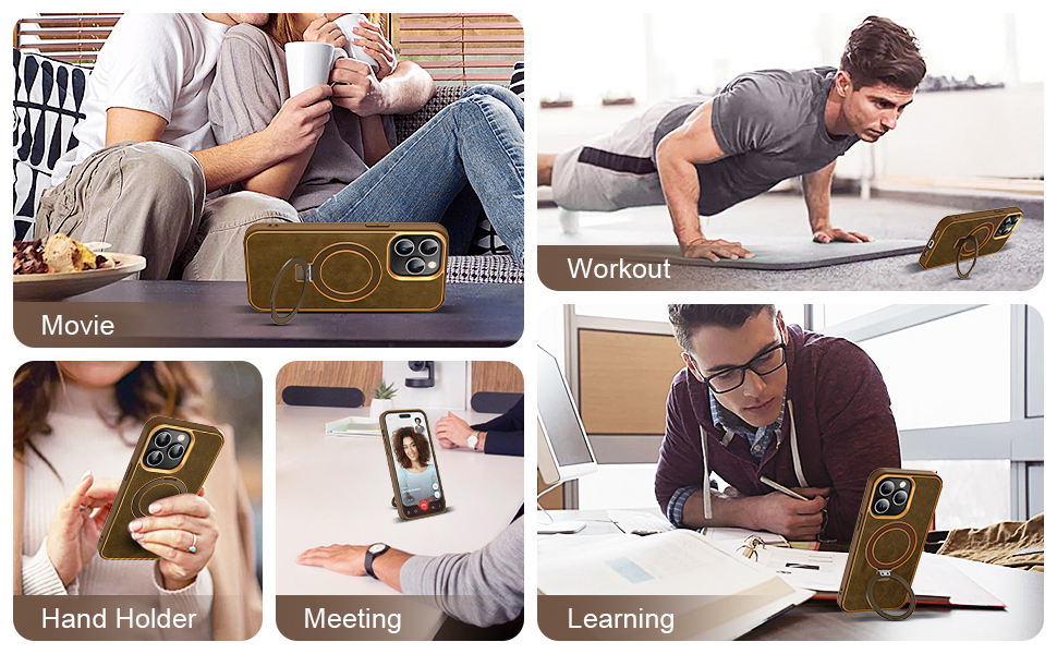 Amazon.com: SureArmor for iPhone 14 Pro Max Case with Magnetic Invisible Ring Stand Compatible ...