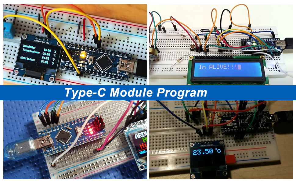 Nano V3 USB Board Binghe 3 Pcs Nano Module V3 with 328PB Chip Module ...