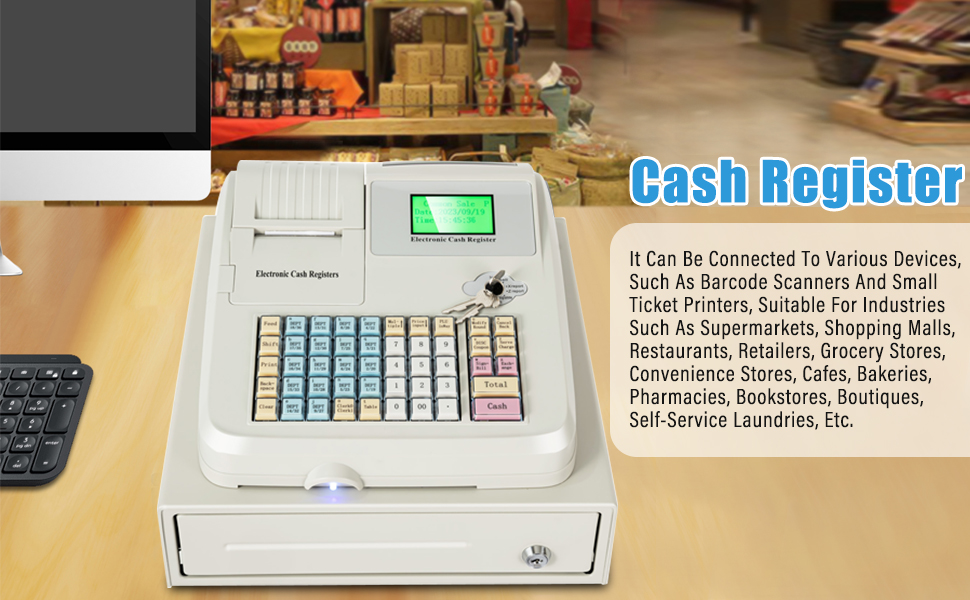 Amazon.com : Cash Registers, 48 Keys Cash Register, Cash Register with ...
