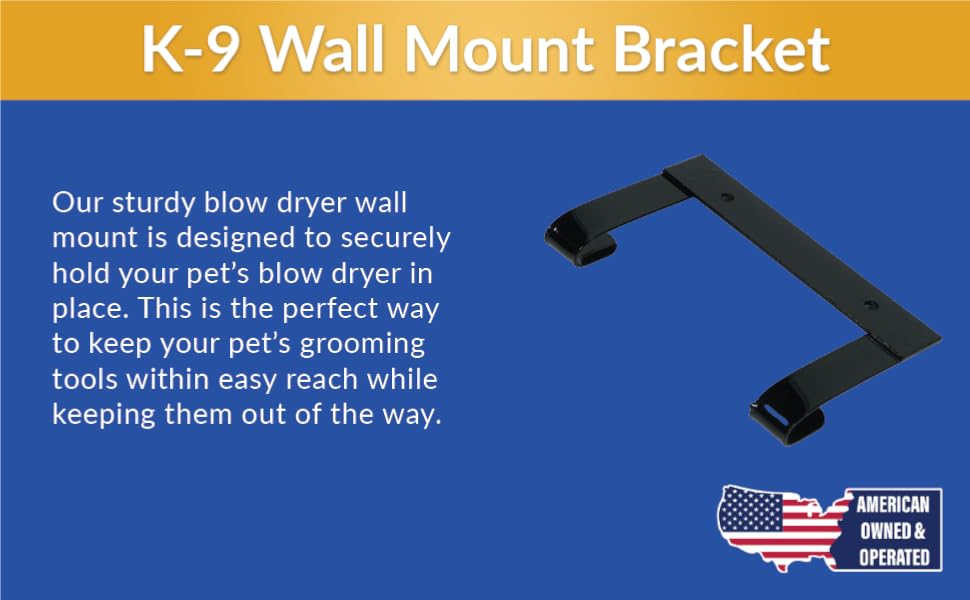 Amazon.com : Electric Cleaner Co K9 Dryer Wall Mount Bracket - Heavy Duty Pet Hair Dryer Holder ...