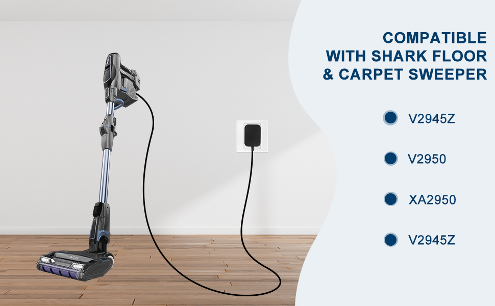 Amazon.com: Shark Vacuum Charger Model V2945Z, V2950, and Shark XA2950 YLS004-T110025 is ...