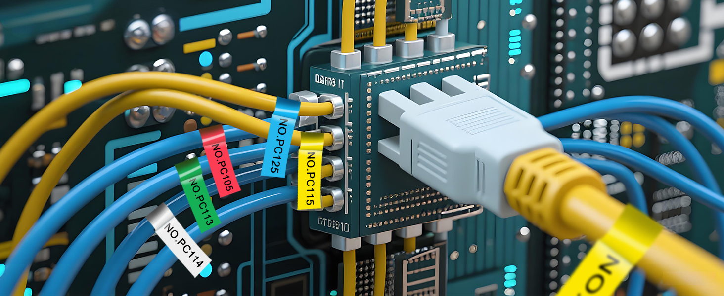 Amazon.com: 5-Pack Label Maker Tape Replace for Brother TZe TZ Tape ...