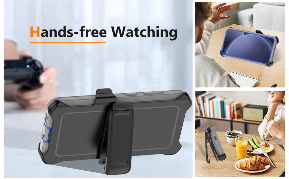 Amazon.com: TMIDVFV Compatible with Samsung Galaxy S25/S24 Plus Case, with Belt Clip Holster ...