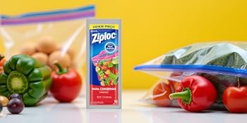 Ziploc Saco Hermético para Conservar Alimentos, Organizador, Grande, 10 unidades : Amazon.com.br ...