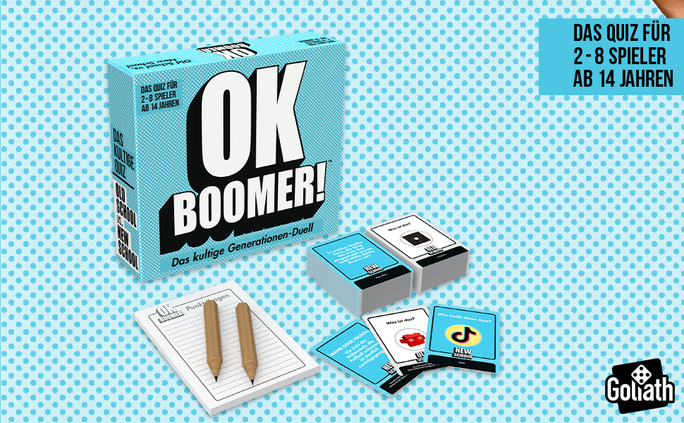 Goliath OK Boomer!, Card Game from 14 Years, Board Game for Game Night for 2 to 8 Players ...