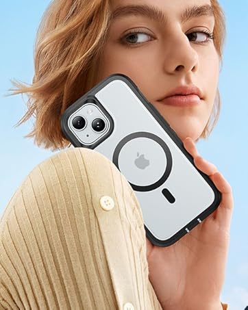 Amazon.com: JAME Magnetic for iPhone 15 Case with 2 Glass Screen Protectors, Compatible with ...