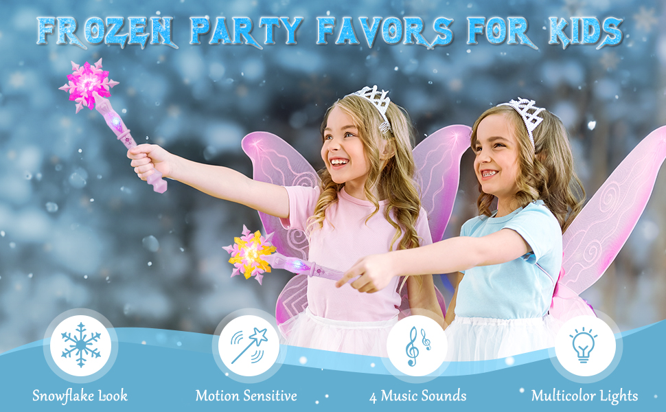 Amazon.com: EnrichFun Light Up Frozen Snowflake Wand with Sound, Motion ...