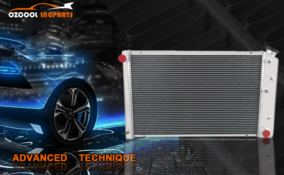 Amazon.com: OzCoolingParts New Designs 3 Row Core Aluminum CU162 Radiator for 1970-1987 1971 72 ...