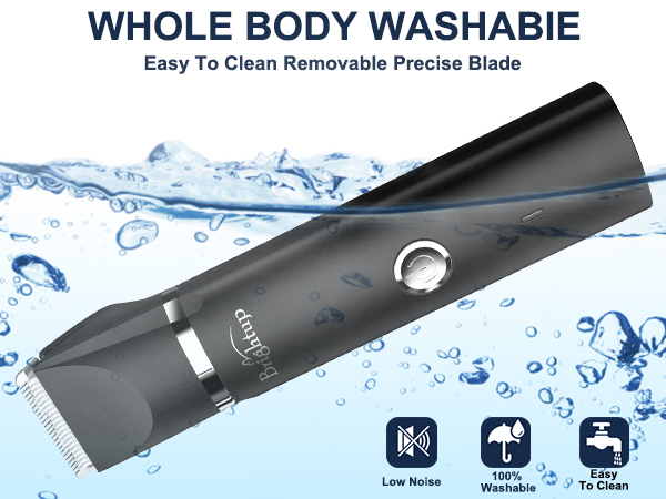 Mua Brightup Manscape Electric Razor for Men, Wet/Dry Pubic Ball Nose Body Facial Shaver with ...