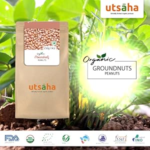 Utsaha Organic Groundnuts/Peanuts 500g (250 gx2) : Amazon.in: Grocery & Gourmet Foods