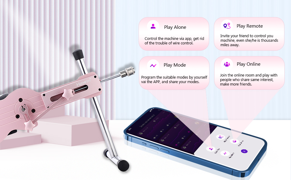 Amazon.com: Hismith Mini Sex Machine, APP Controlled Premium Sex Machine with KlicLok System, AK ...