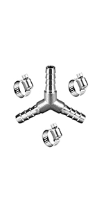 Amazon.com: ANPTGHT 3/4" Hose Barb Fitting Equal Barbed Y Shaped 3 Way plastic Tubing Joint ...