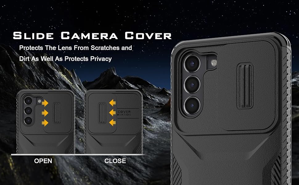 Amazon.com: AWZHYDT for Galaxy S21 5G Case with 1 HD Screen Protector & Slide Camera Cover ...