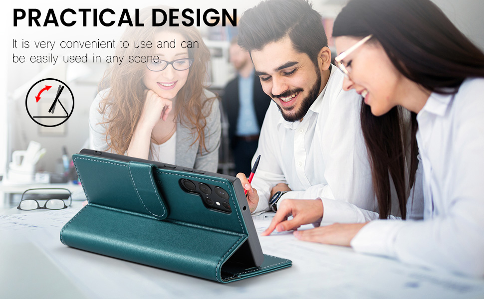 Amazon.com: FLIPALM for Samsung Galaxy S23 Ultra Wallet Case with RFID Blocking Credit Card ...