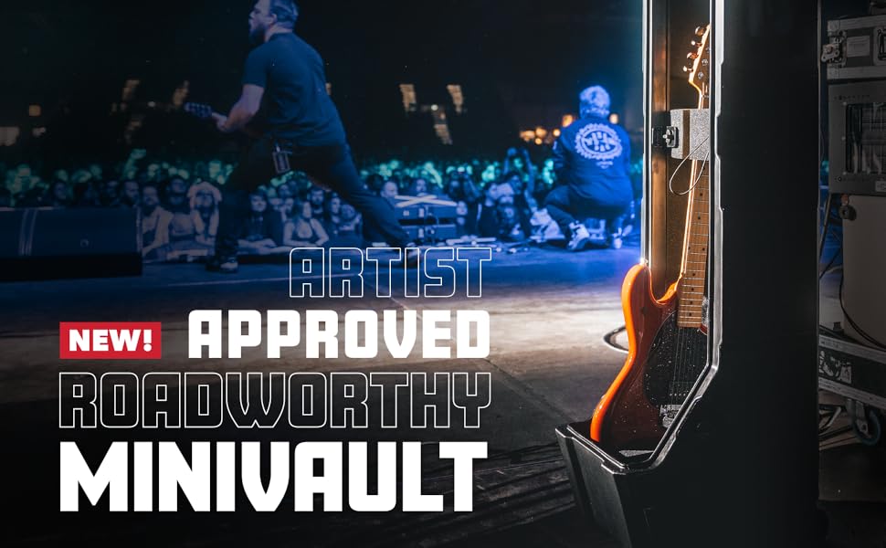 Amazon.com: Gator Cases Mini Vault Rack for Two (2) Electric Guitar ...