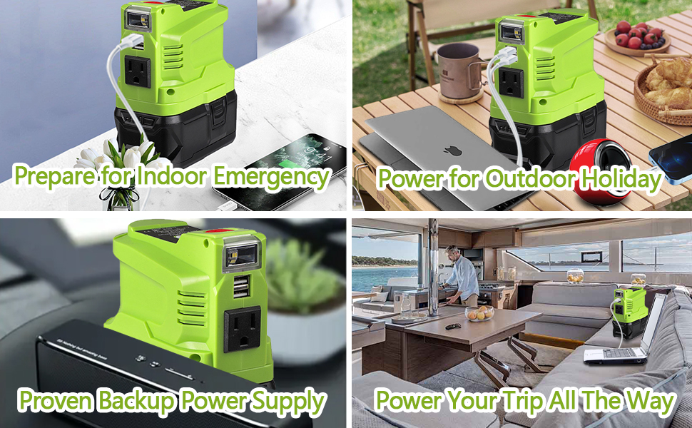 Battery Adapter for Ryobi 18V Battery,150W Portable Charger for Ryobi battery Charger Outlet, DC ...