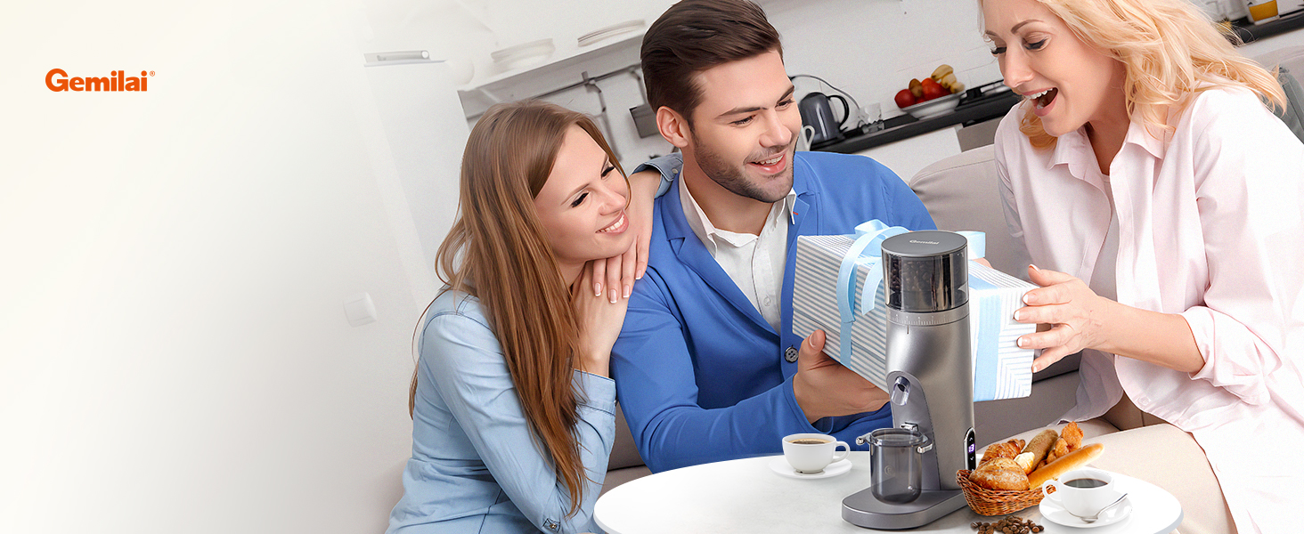 Amazon.com: Gemilai Electric Conical Burr Coffee Grinder, Coffee Bean Grinder with Smart 60S ...