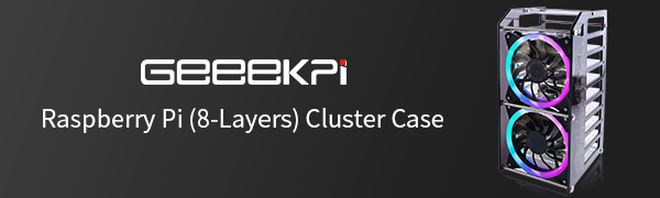 Купить Корпус Geeekpi Raspberry Pi Cluster Case Raspberry Pi Rack Case Stackable Case With в