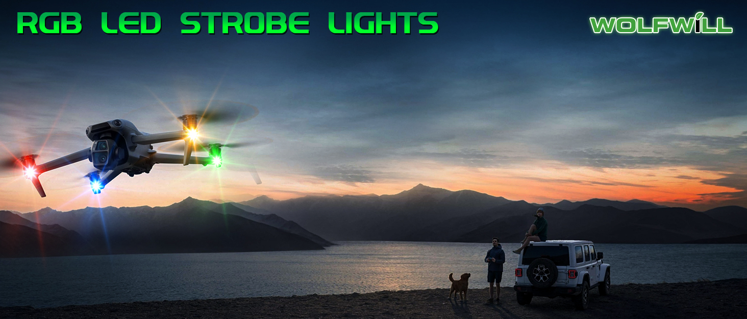 Amazon.com: WOLFWILL Wireless RGB LED Aircraft Strobe Lights with ...