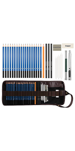 Corslet 110 Pc Sketching Kit for Artists | Drawing Pencils, A5 Sketch Book, 72-Color Pencils Set ...