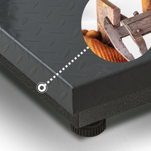 VINSON, Báscula de Plataforma Plegable, 400 kg / 100 g. Indicador con Pantalla Peso, Precio y ...