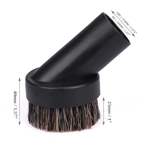 Amazon.com: botzi 2 Pieces 25mm Horse Hair Vacuum Attachment with ...