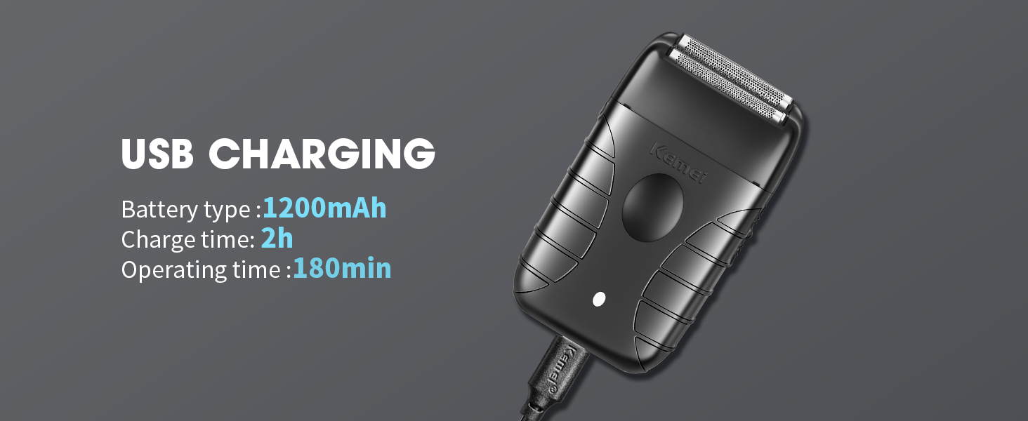 Amazon.com: KEMEI Professional Electric Foil Shaver for Men, Beard Trimmer & Men's Grooming Tool ...