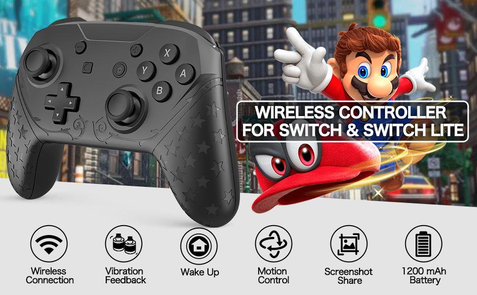 YCCTEAM Wireless Pro Controller Gamepad Compatible with Switch Support ...