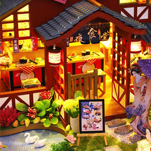 Amazon | CPOWACE DIY ドールハウス 和喜居/He Xiju 手作りキット ミニチュアコレクション 初心者 (P015-A) | プラモデル 通販