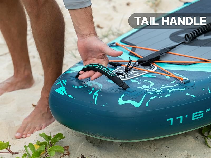 MYBOAT 11'6"×34"×6" Extra Wide Inflatable Paddle Board, Stand Up Paddle Board for Fishing, Sup ...