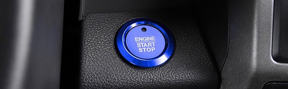 Amazon.com: iJDMTOY Sports Blue Aluminum Keyless Engine Push Start ...