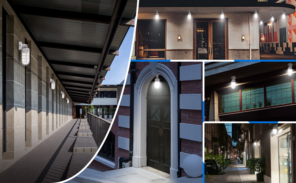 LED Vapor Tight Jelly Jar Light 21W, 2562LM 5000K Industrial Wall/Ceiling Mount Vapor-Proof Jar ...