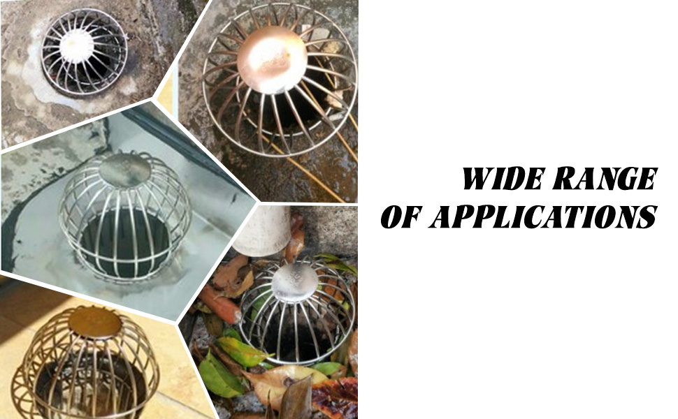 Voittozege 4PCS 2 Inch Gutter Guard Downspout Leaf Filter Set, 304 ...