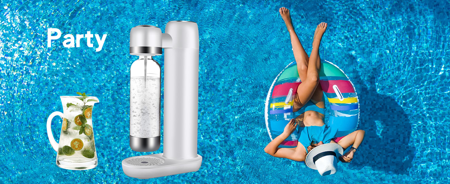 Amazon.com: spoonlemon Soda Maker, Soda Streaming Machine for Home, Soda Machine with 1L BPA ...