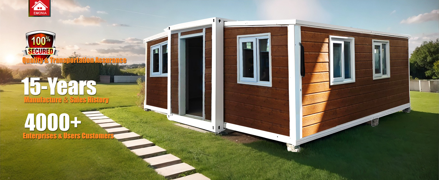 Amazon.com: 2 Dormitorio 20FT Pequeñas Casas para Vivir en Adultos Mini Contenedor Expandible ...