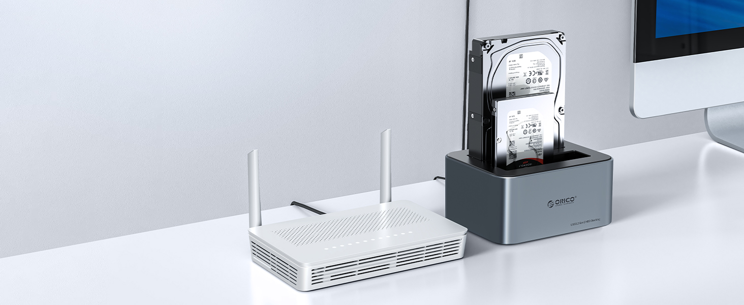 ORICO Aluminium Dual Stations d'accueil pour Disque Dur pour SATA de 2 ...