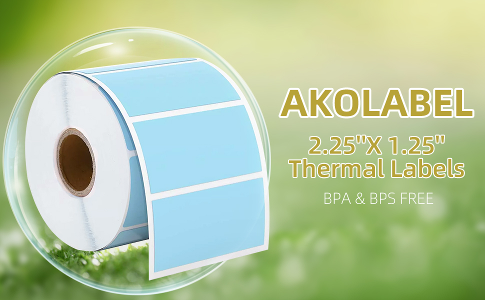 Amazon.com: AKOLABEL 2.25"x1.25" Direct Thermal Labels 4000 Labels Thermal Adhesive Stickers ...
