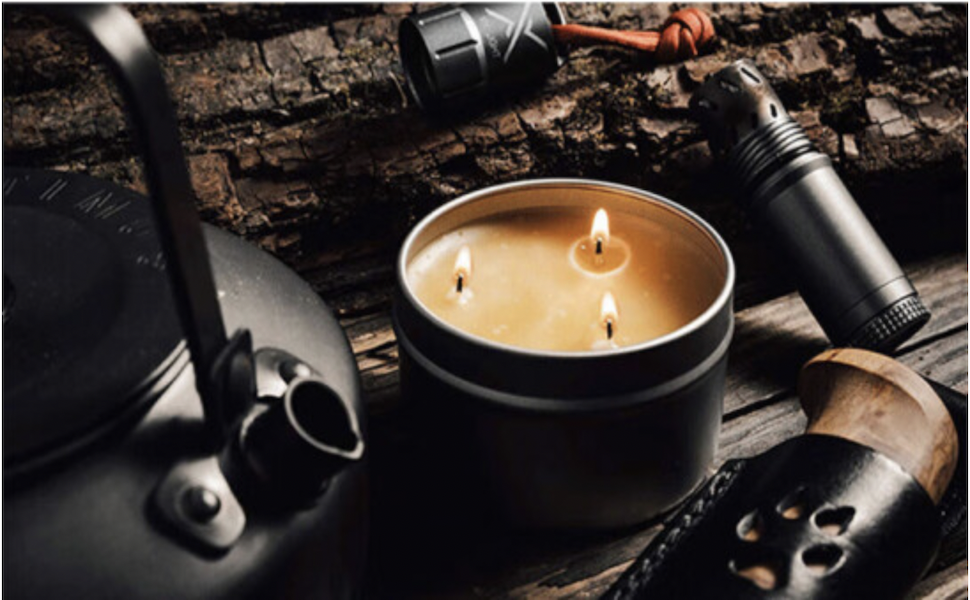 Amazon.com: Generic 3-Wick Emergency Candle，36 Hours Long Burning, 100% ...