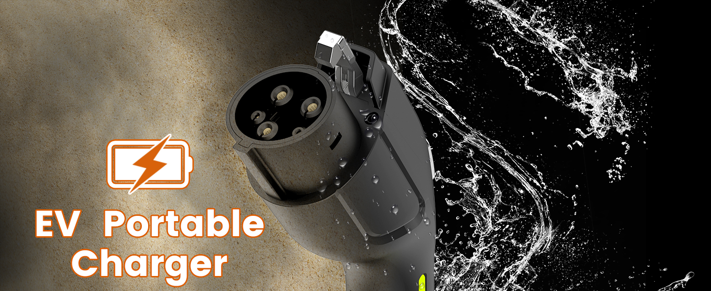 Amazon.com: Level 1 2 Electric Vehicle Charger 26ft EV Portable Charging Cable with NEMA 14-50/5 ...