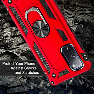 Yiakeng Compatible S20 FE Case, Samsung S20 FE Case with HD Screen Protector, Military Grade ...