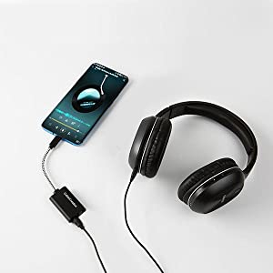 USB-C Microphone Adapter, CableCreation Type C External Stereo Sound Card with 3.5 mm Audio Jack ...