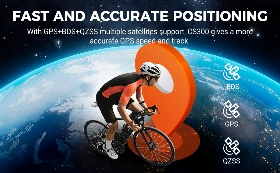 Amazon.com : COOSPO CS300 GPS Bike Computer, 2.6 inches Huge Screen Wireless Cycling Computer ...