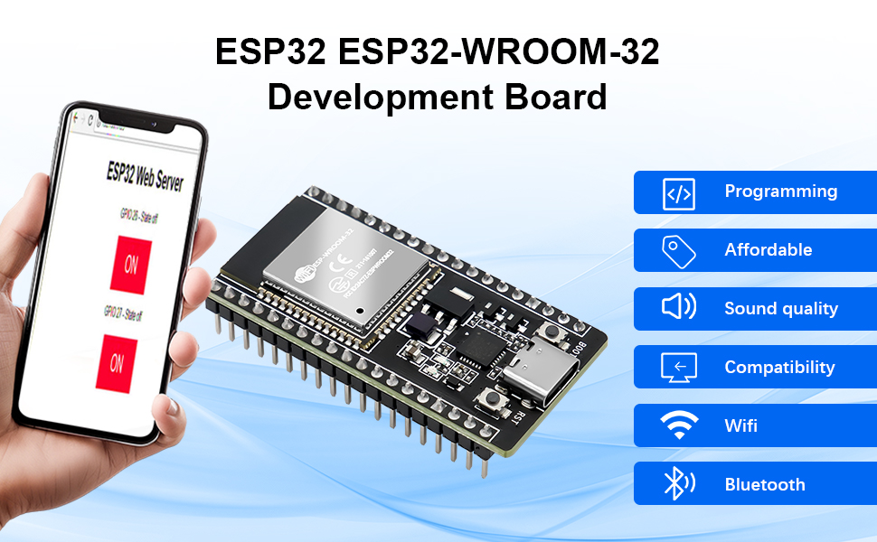 Amazon.com: ESP Development Board AYWHP 3 PCS ESP ESP-32 Module 38PIN ...