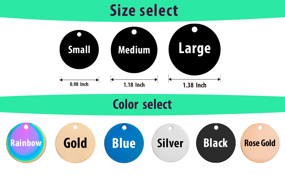 HAVEATAG Pet Name Tags,Stainless Steel Custom Carved Dog tag, Cute ...