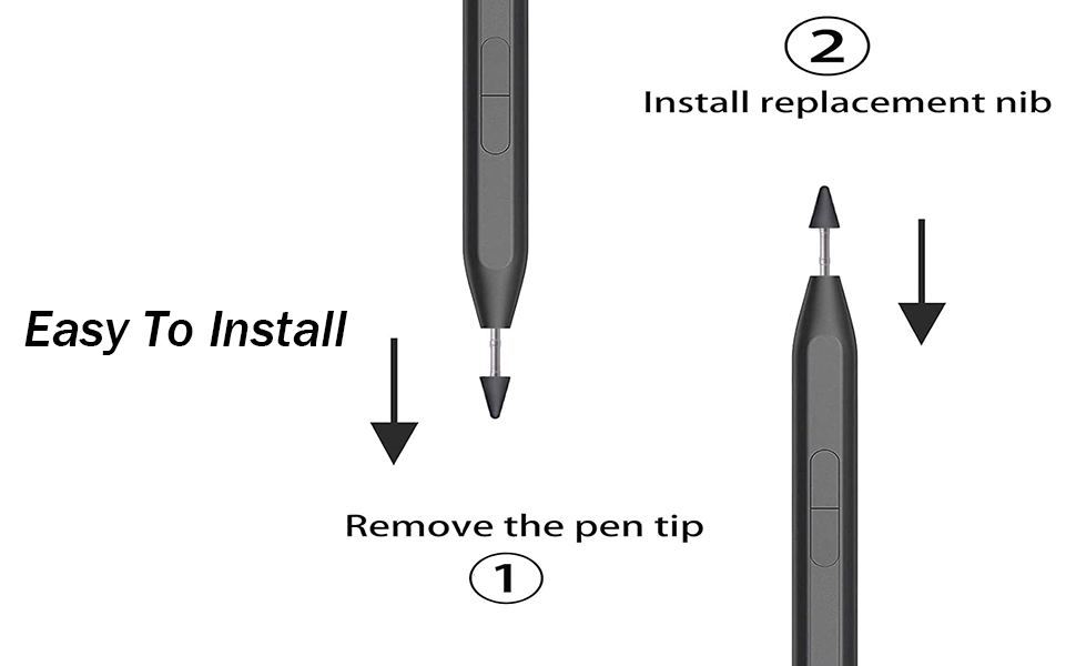 Amazon.com: Pen Tip Replacement for HP Rechargeable MPP2.0 Tilt Pen SPEN-HP-003/004 (3J122AA ...