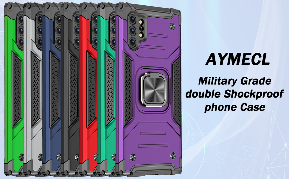 Amazon.com: AYMECL for Samsung Galaxy Note 10 Plus Case with Self Healing Flexible TPU Screen ...